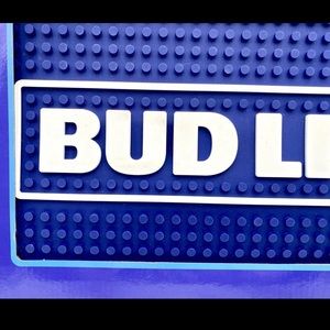 Budweiser | Wall Decor | Bud Light Beer Large Rubber Bar Mat 2 X 18 New ...